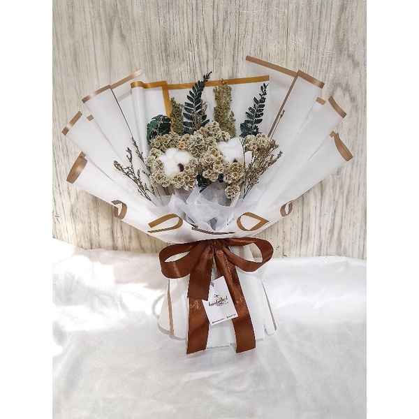 Jual Buket Bunga Kering Dried Flower Buket Bunga Edelweis | Shopee ...
