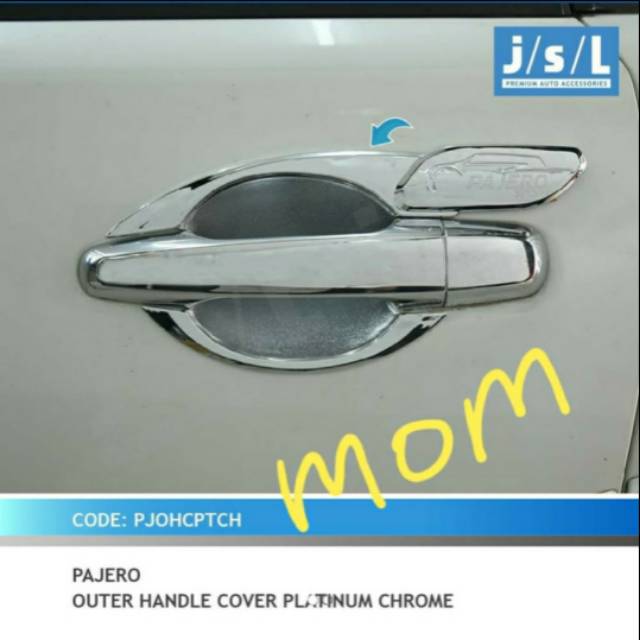 Jual JSL Outer handle mangkok pintu platinum chrome Pajero Sport 2009-2015 | Shopee Indonesia