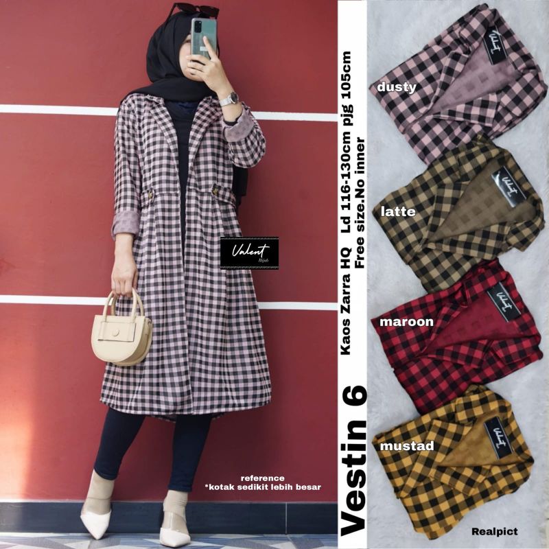 Jual VESTIN TUNIK ATASAN WANITA BY VALENT | Shopee Indonesia