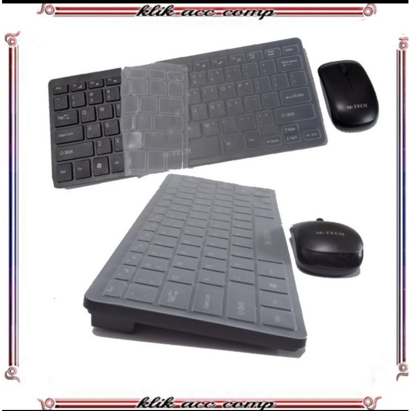 Jual M-Tech STK-03 Wireless Mini Keyboard & Mouse | Shopee Indonesia