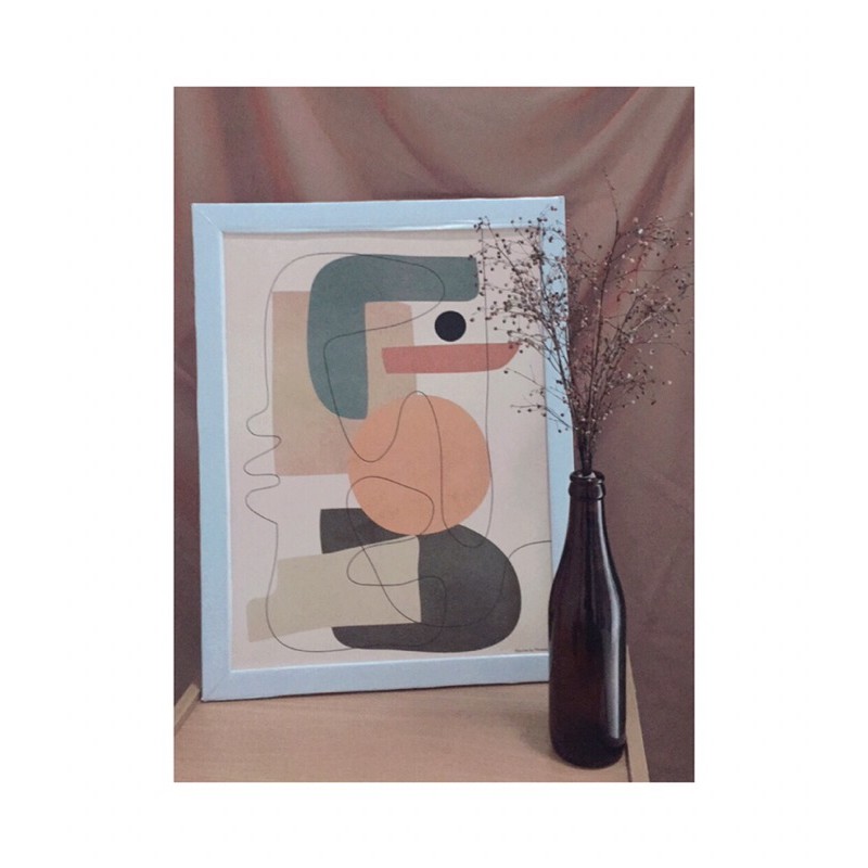 Jual frame putih hitam aesthetic 30x40cm | Shopee Indonesia
