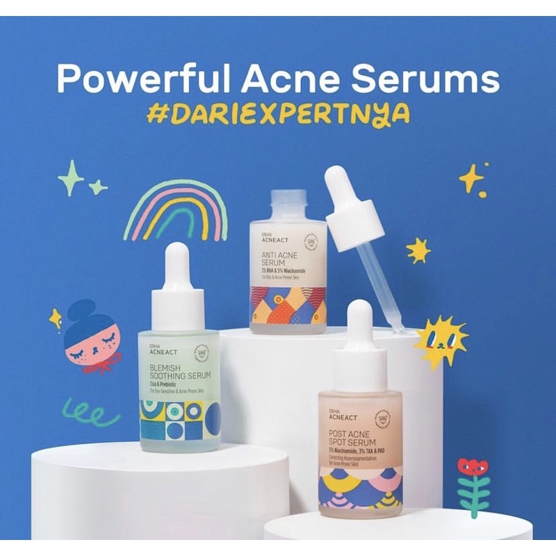 Jual Erha Acne Act Serum Series ( Anti Acne Serum, Blemish Soothing ...