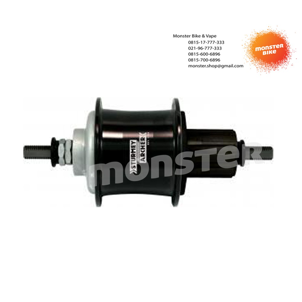 Jual Internal Gear Hub Sturmey Archer CS RF3 3Speed 36H Black | Shopee ...