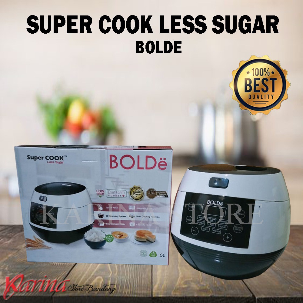 Jual BOLDe Rice Cooker Less Sugar 1 L - Magic Com Low Carbohidrat Sehat ...