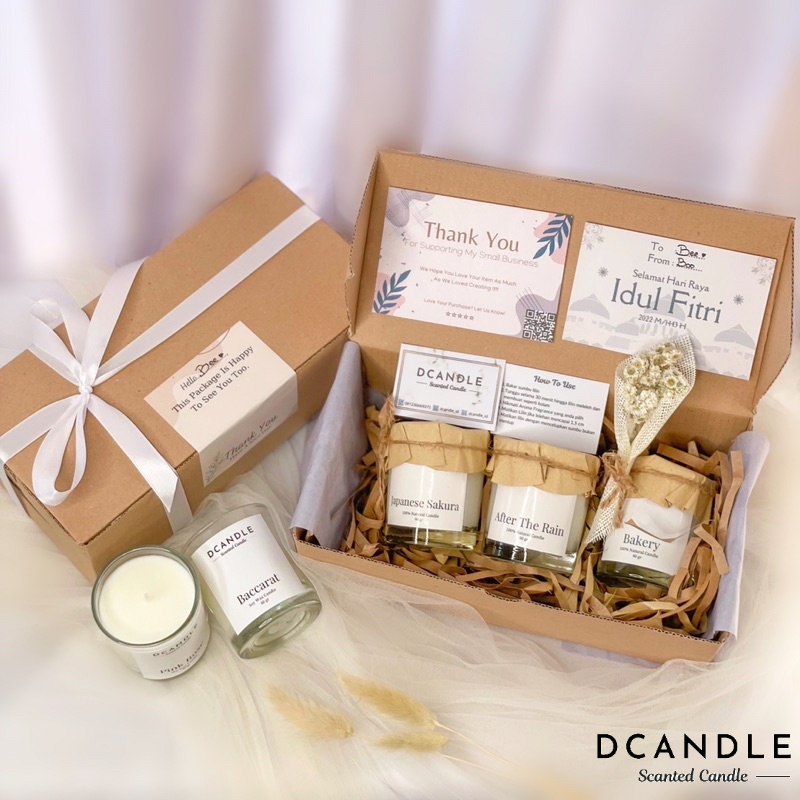 Jual Hampers Premium Lilin Aromaterapi Gift Box Isi 3 Pcs by Dcandle ...
