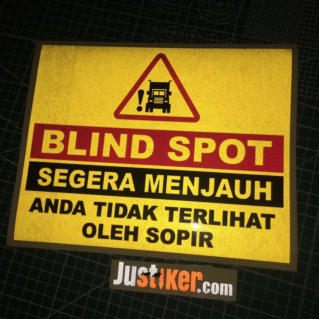 Jual Sticker Blind Spot Segera Menjauh Anda Tidak Terlihat Oleh Sopir ...