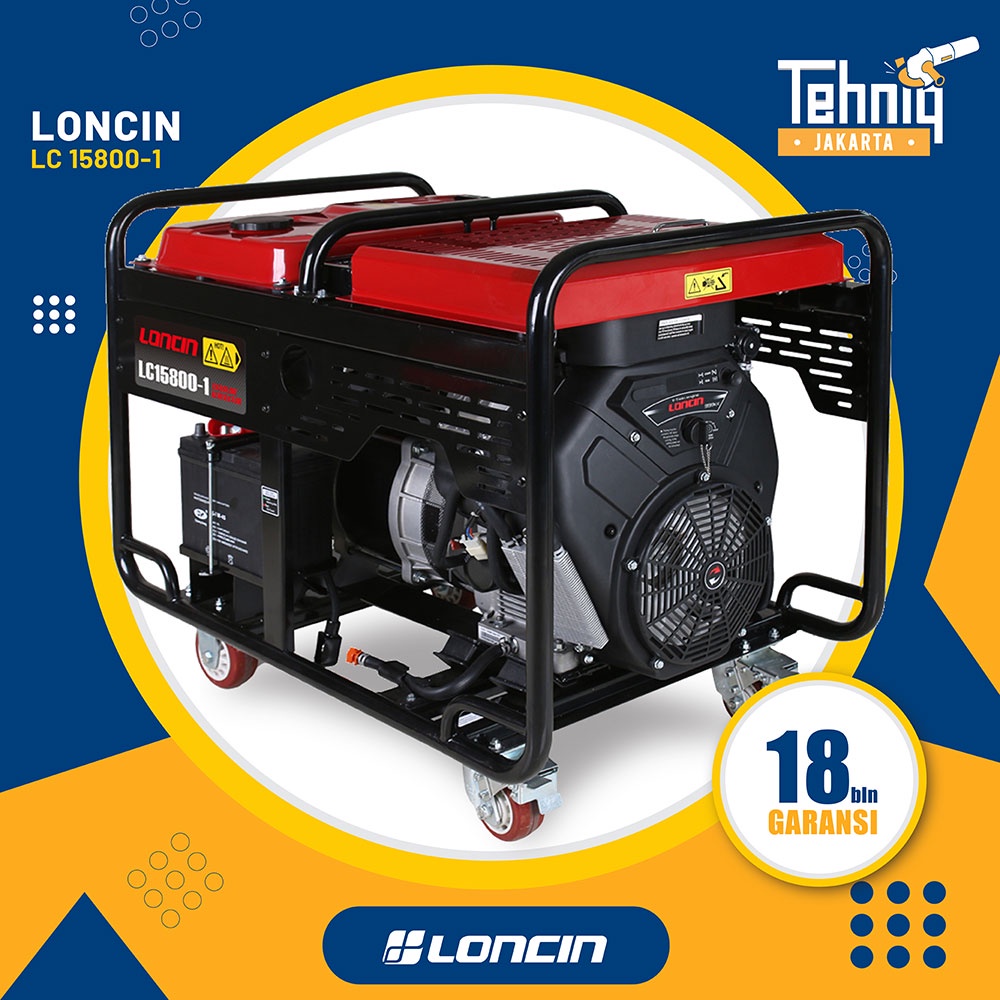 Jual Generator Genset Listrik Bensin LONCIN LC 15800-1 Digital ...