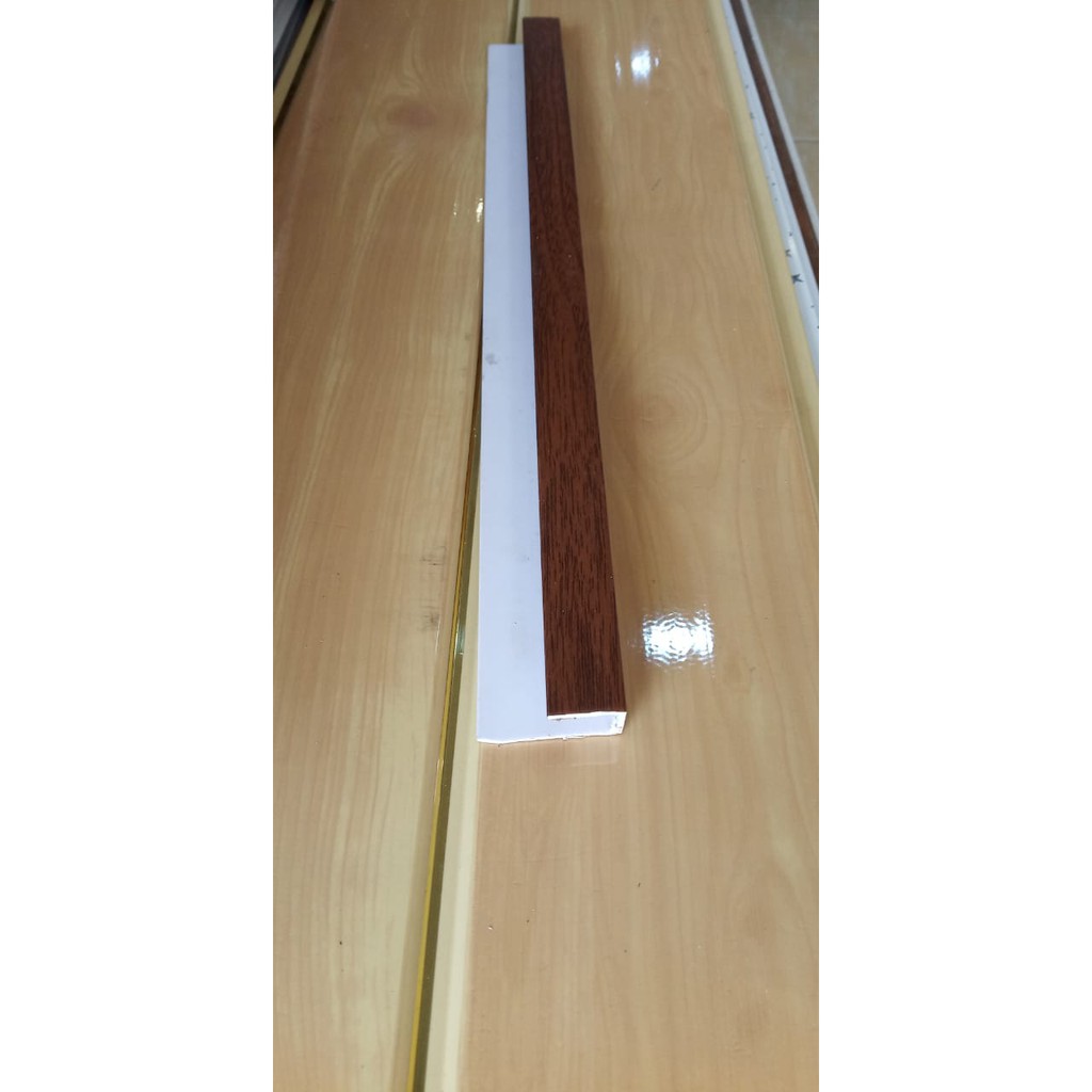 Jual list perapian pvc list penutup pvc motif kayu Shunda Plafon LS 301 ...