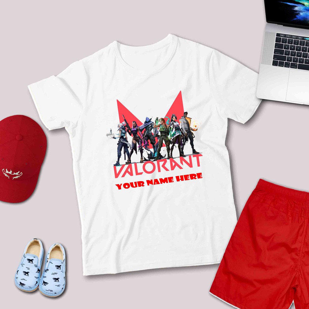 Jual BAJU KAOS ANAK GAME VALORANT| FREE CETAK NAMA | Premium Cotton ...