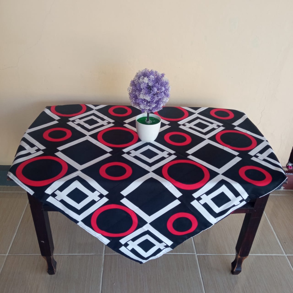 Jual Taplak Cover Alas Meja Bentuk Persegi Bahan Kain Katun 100x100cm ...