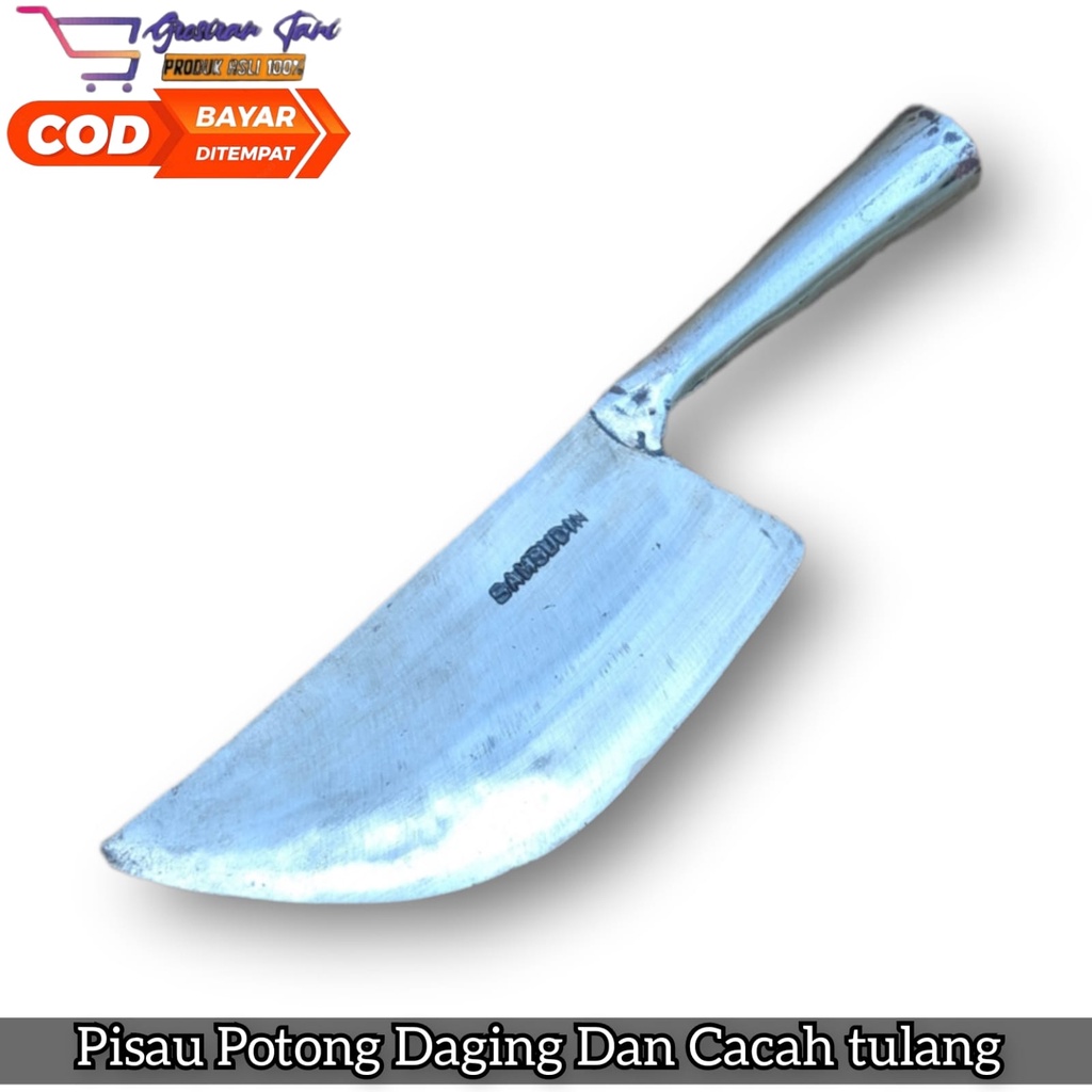 Jual Terbaru Pisau Pemotong Daging Tulang Model Lancip - Pisau Dapur ...