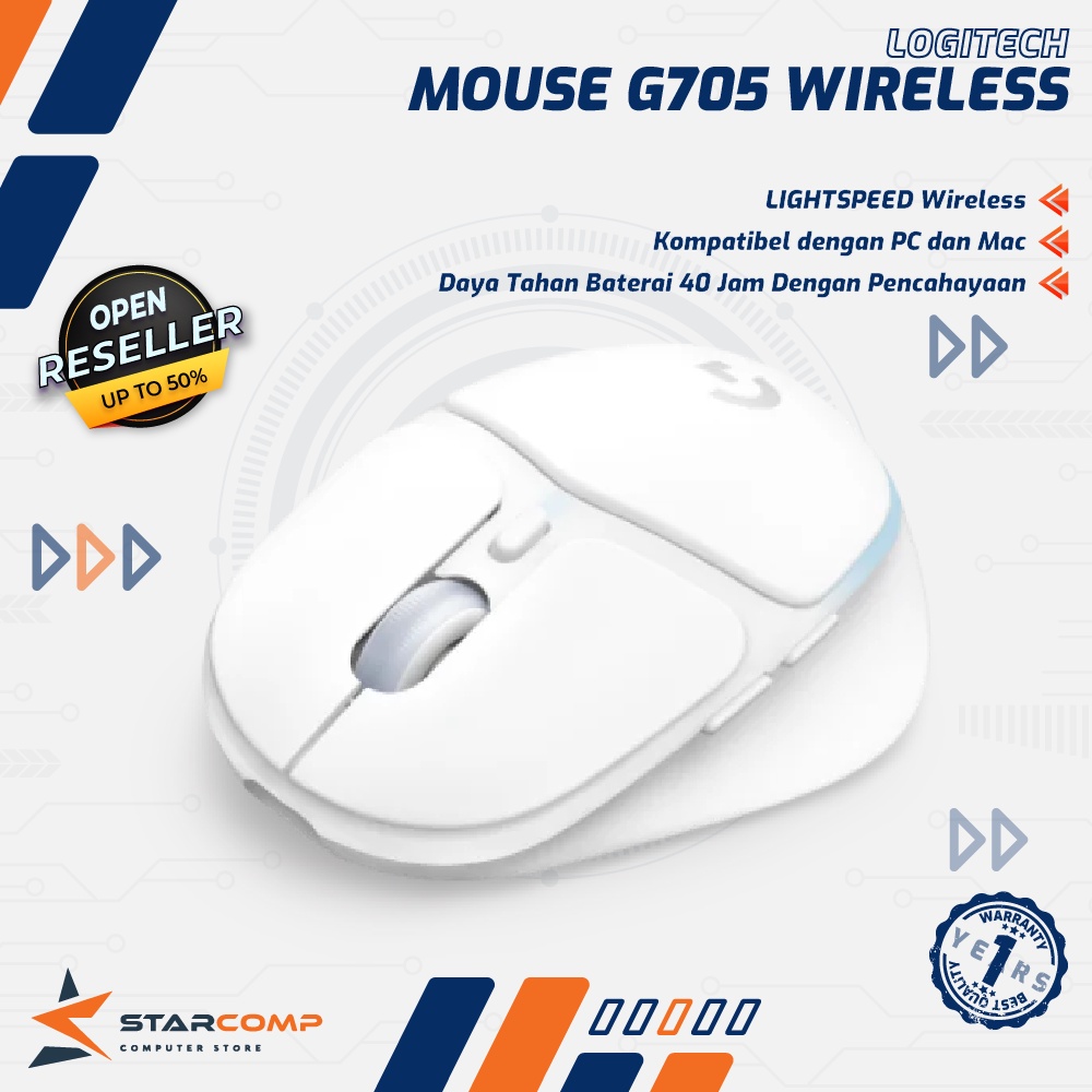 Jual Logitech G705 Aurora Wireless Gaming Mouse Lightspeed Bluetooth G 705 | Shopee Indonesia