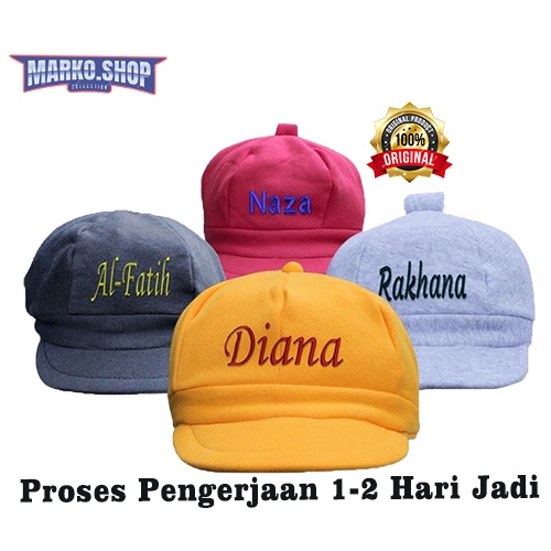 Jual Topi Apolo Anak Bordir Nama Reques Nama Suka suka | Shopee Indonesia