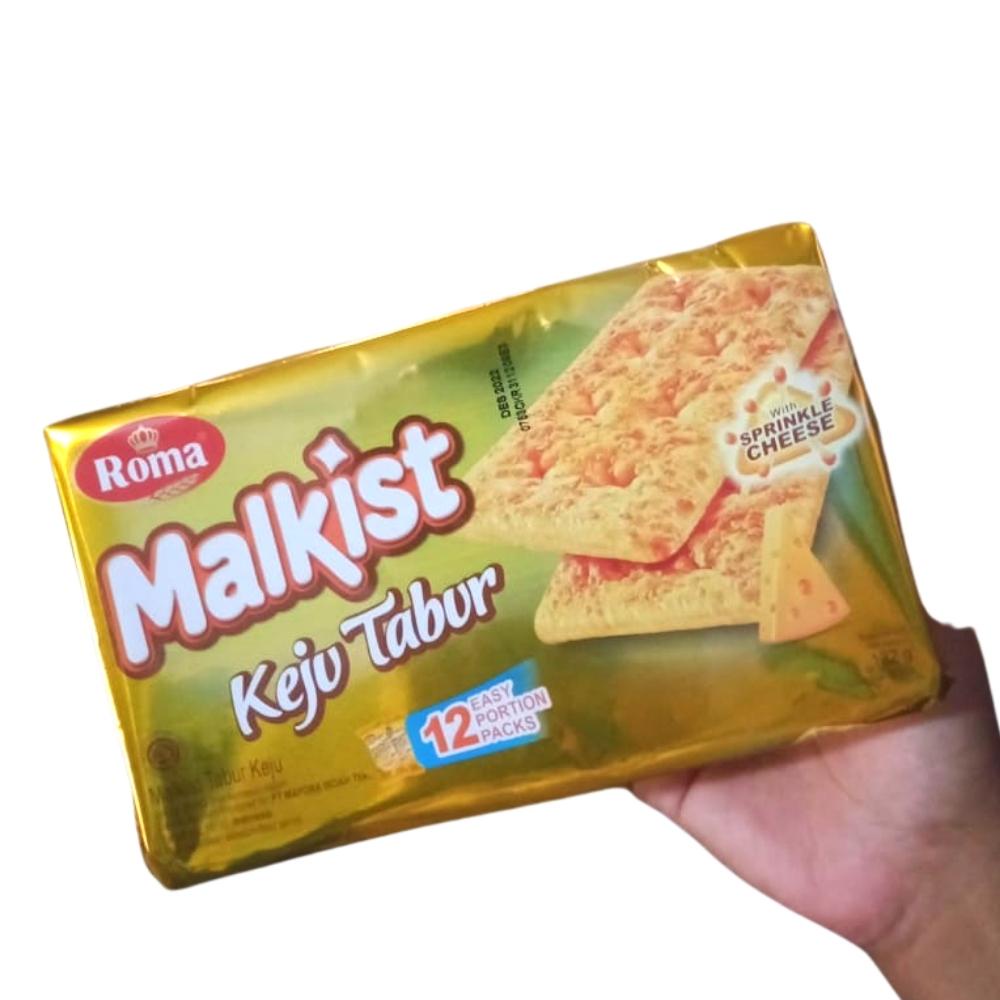 Jual Roma Malkist Keju Tabur 132gr Makanan Ringan Kue Kering Renyah ...