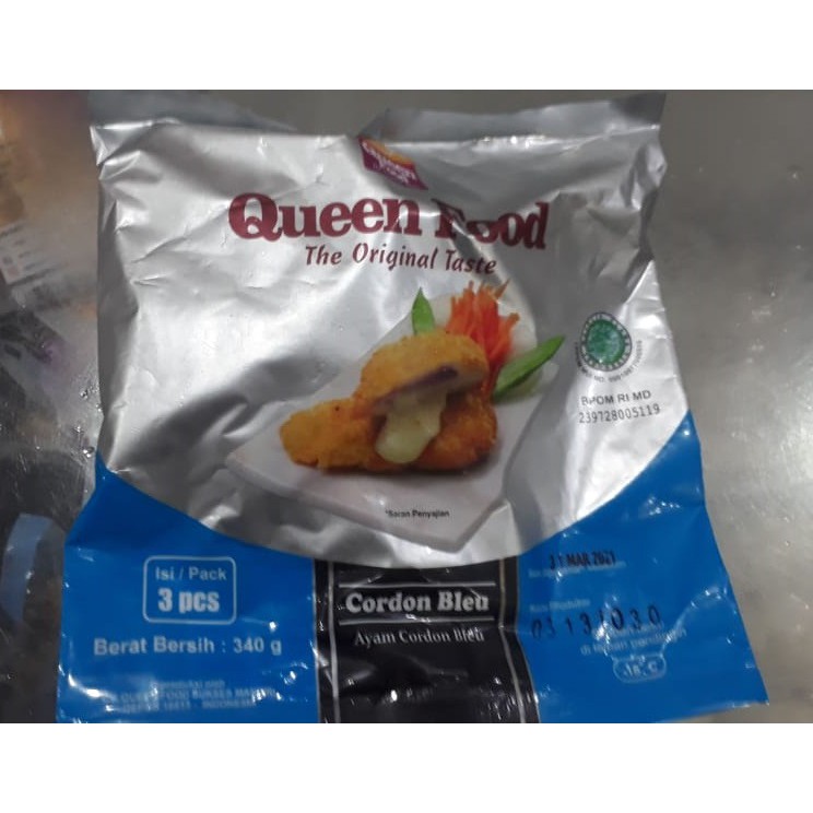 Jual QUEEN FOOD CORDON BLEU 340GR / QUEEN FOOD CORDON BLEU 340GR ...