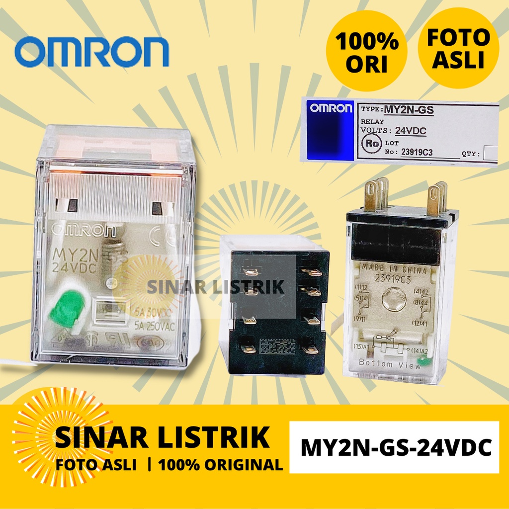 Jual OMRON RELAY MY2N-GS-24VDC MY2N GS 24VDC 8PIN | Shopee Indonesia
