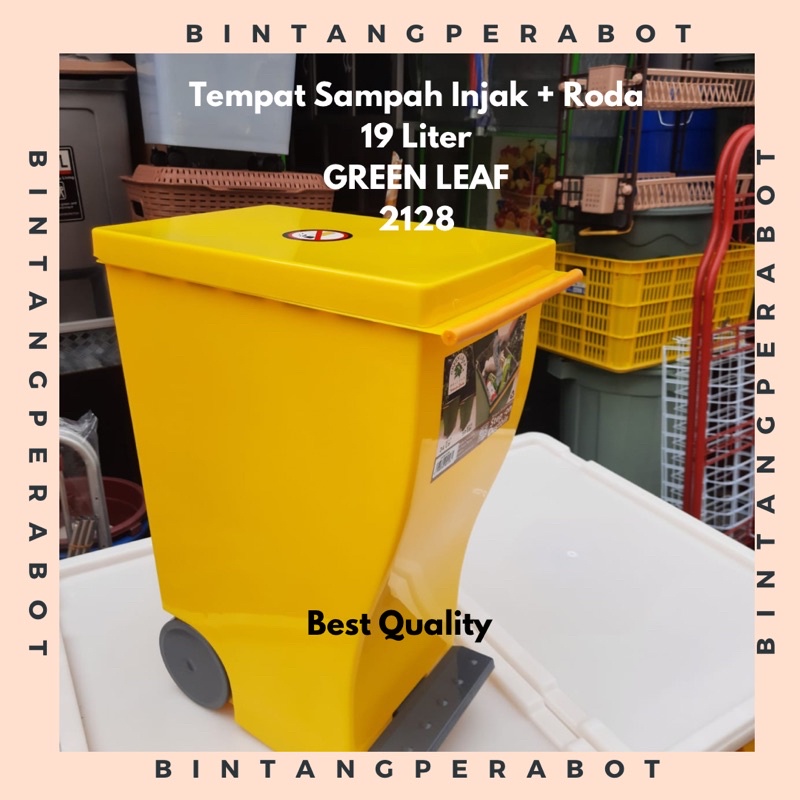 Jual GREEN LEAF - Tempat Sampah Injak + Roda ( 19 Liter ) / Tempat ... Jual GREEN LEAF - Tempat Sampah Injak + Roda ( 19 Liter ) / Tempat ...