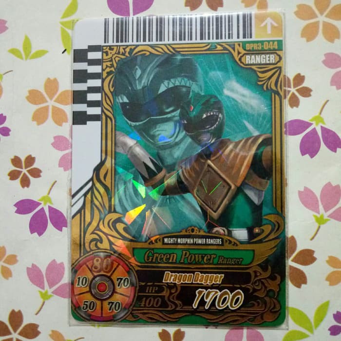 Jual power ranger card battle gold ranger green power v3 | Shopee Indonesia