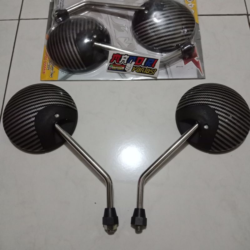 Jual Spion Scoopy Carbon Crome Kaca Sepion Scopy Karbon Chrome Crom ...