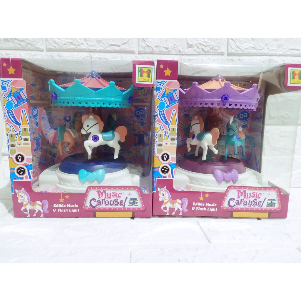 Jual Mainan Musik Komedi Kuda Putar / Mainan Anak Musik Carousel ...