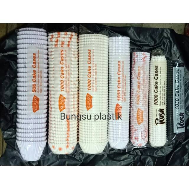Jual Cup kue Kertas / Cake cases cup cake case Klassi size 55mm, 70mm ...