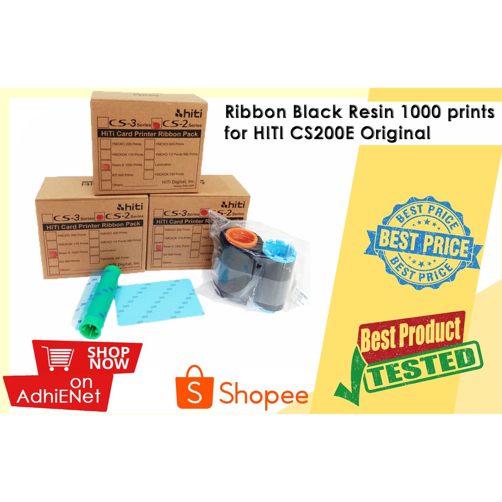 Jual Ribbon Hitam 1000 Images for HITI CS200e Original Black | Shopee ...