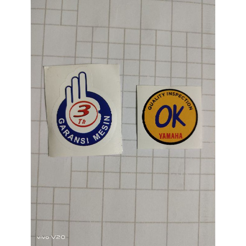 Jual stiker ok dan garansi 3 tahun | Shopee Indonesia