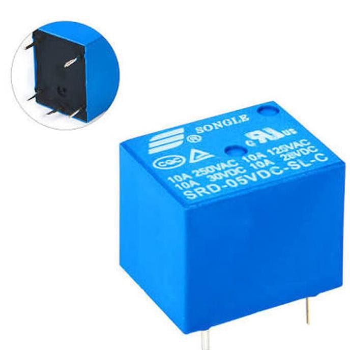 Jual Baru Relay 5V 10A 5 Kaki / 5Pin Srd 5Vdc Control Switch Ac Dc T73 ...