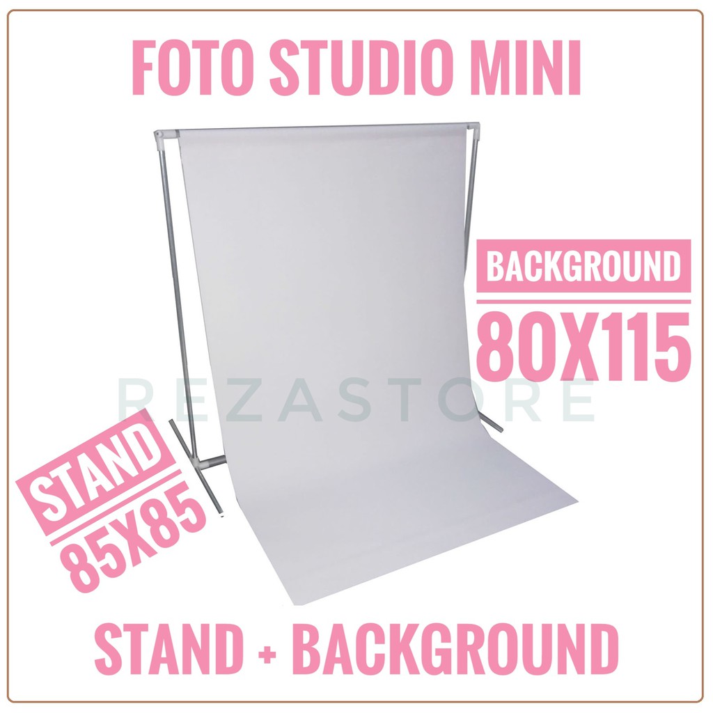 Jual Stand Dan Background Layar Foto Studio Mini 115cm X 80cm Foto ...