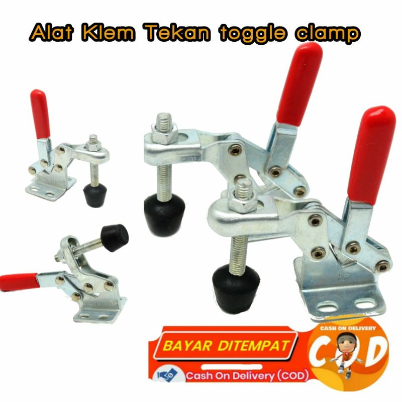 Jual clamp jepit kayu klem kayu jepit tekan Toggle clamp toogle clamp ...