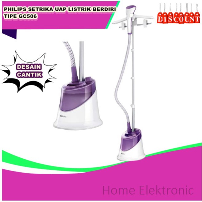 Jual Setrika PHILIPS Setrika Uap Listrik Berdiri GC506 / GC-506 / GC 506 - Ungu FREE BUBLE WRAP ...