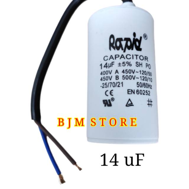 Jual CAPASITOR - KAPASITOR POMPA AIR BULAT 14UF - KAPASITOR POMPA AIR ...