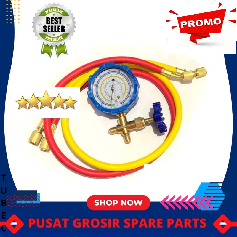 Jual Alat pengisian freon Testing manifold single R22 / R134 / R407 ...
