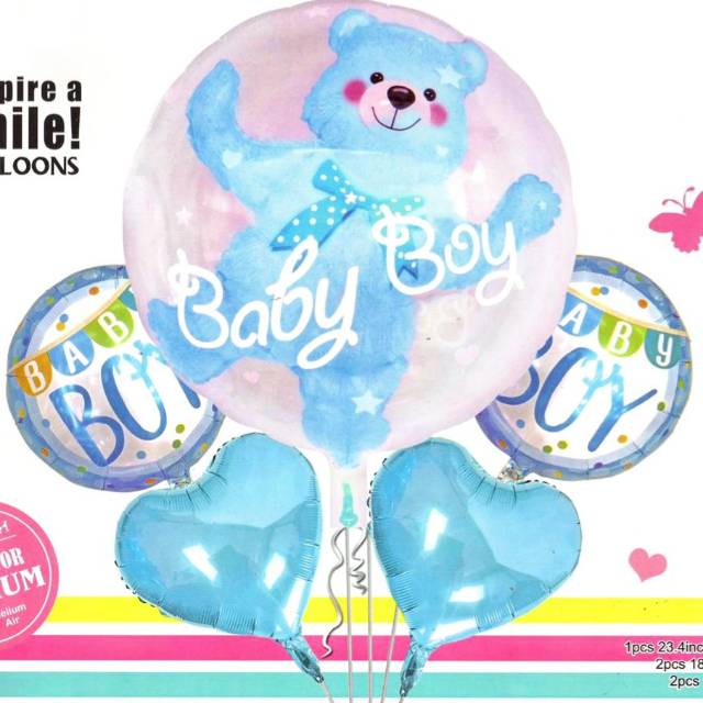 Jual Balon set welcome baby boy foil | Shopee Indonesia