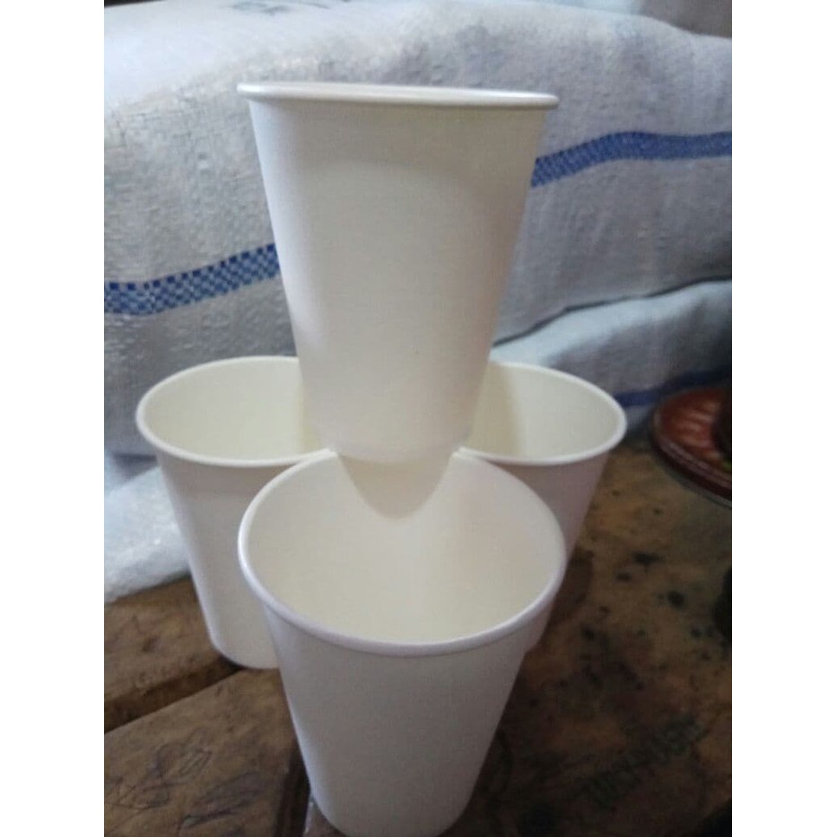 Jual Papercup polos+Tutup Paper cup Polos 9oz, Gelas kertas, Gelas Kopi ...