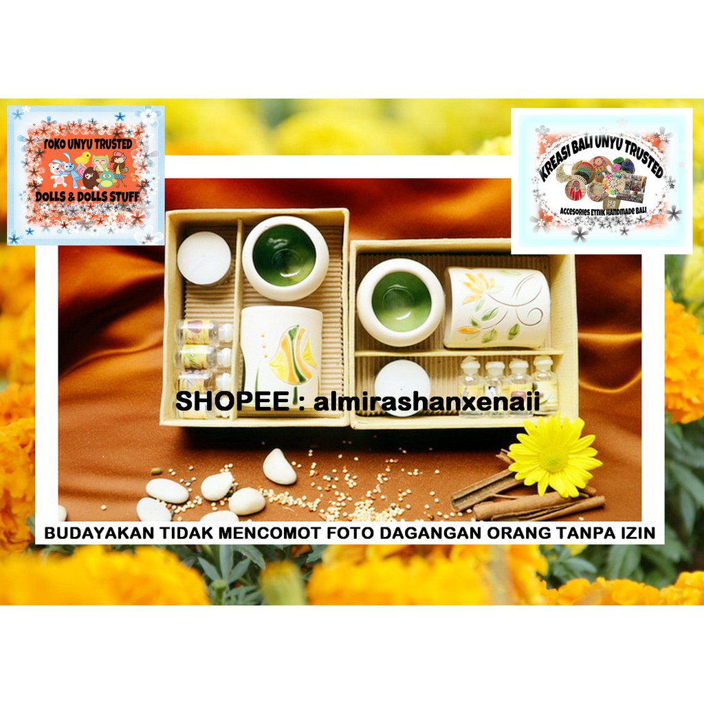 Jual Wewangian ala Spa BALI Paket Oil Burner Keramik + Essential Oil 4 ...