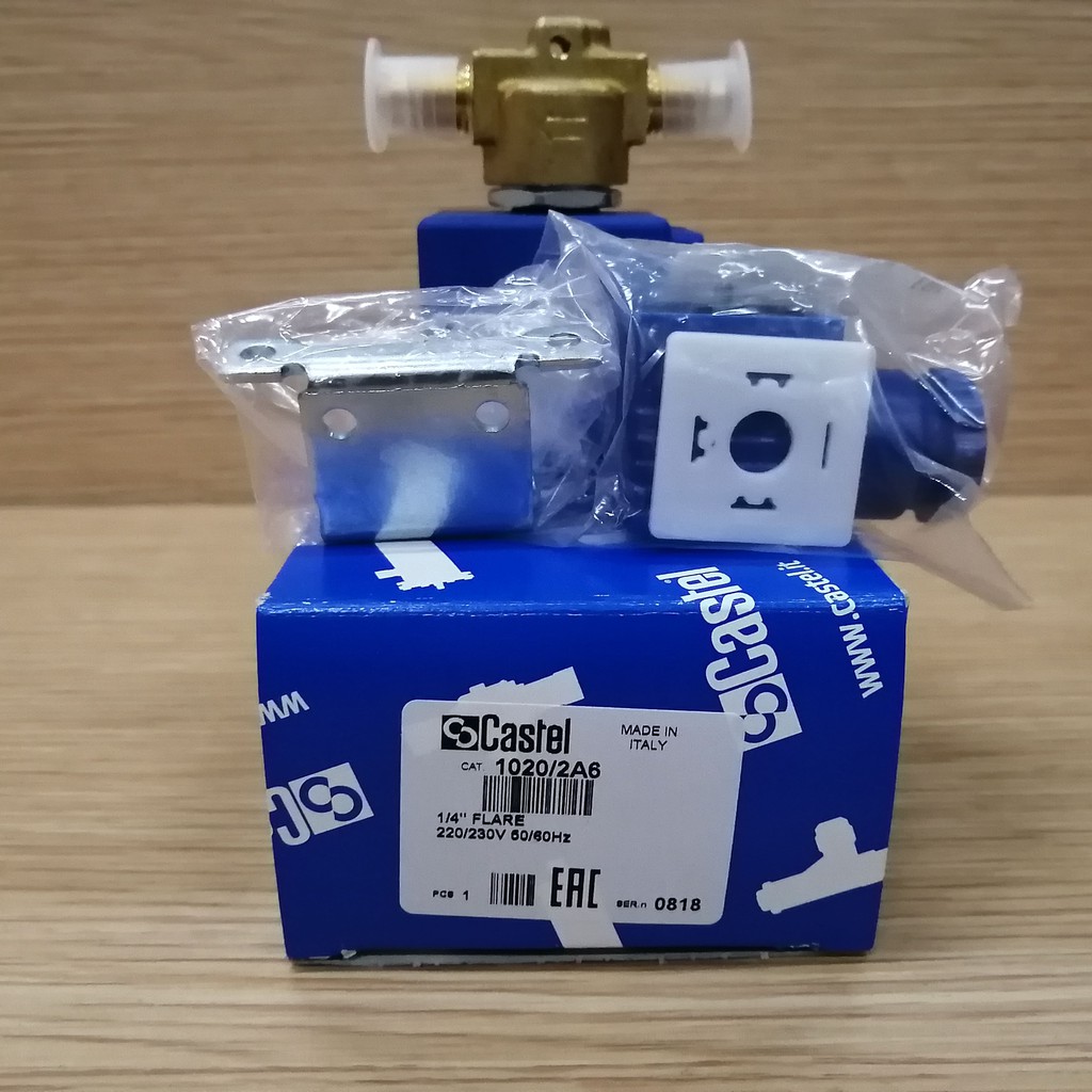 Jual SOLENOID VALVE CASTEL 1/4" 1020/2A6 | Shopee Indonesia