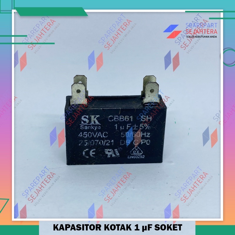 Jual KAPASITOR CAPASITOR FAN OUTDOOR AC KIPAS ANGIN POMPA SOKET KOTAK ...
