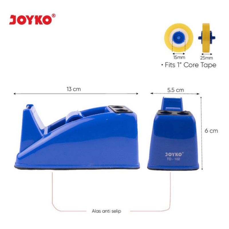 Jual Tape dispenser solatip kecil joyko TD-102 | Shopee Indonesia