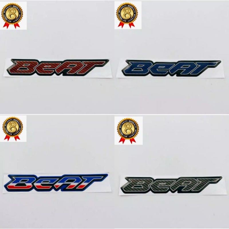 Jual Emblem 3D Sticker tumbul logo Honda Beat Pilihan variasi warna ...