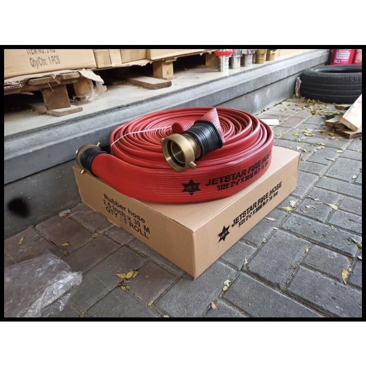 Jual Fire Hose Rubber 2"X30M Selang Pemadam Hydrant Jetstar / Jet Star | Shopee Indonesia