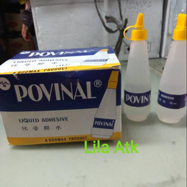 Jual Lem Kertas Cair Povinal 75ml | Shopee Indonesia