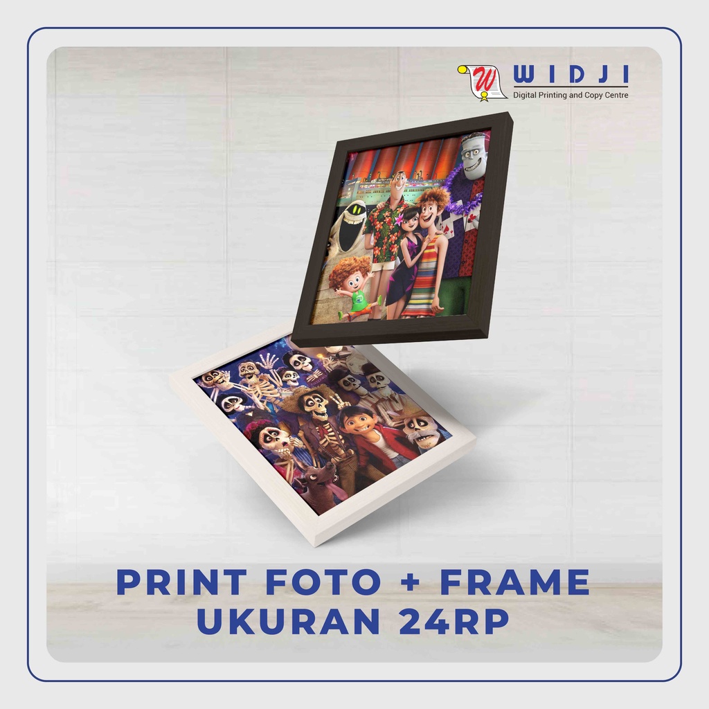 Jual Paket Cetak Ukuran 24RP (60X90) & Bingkai + Laminasi (Frame ...