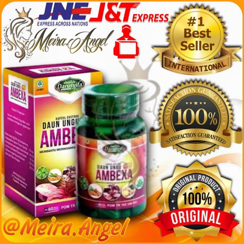 Jual AMBEXA Asli Original Kapsul Ekstrak Daun Ungu Darusyifa Obat Atasi ...