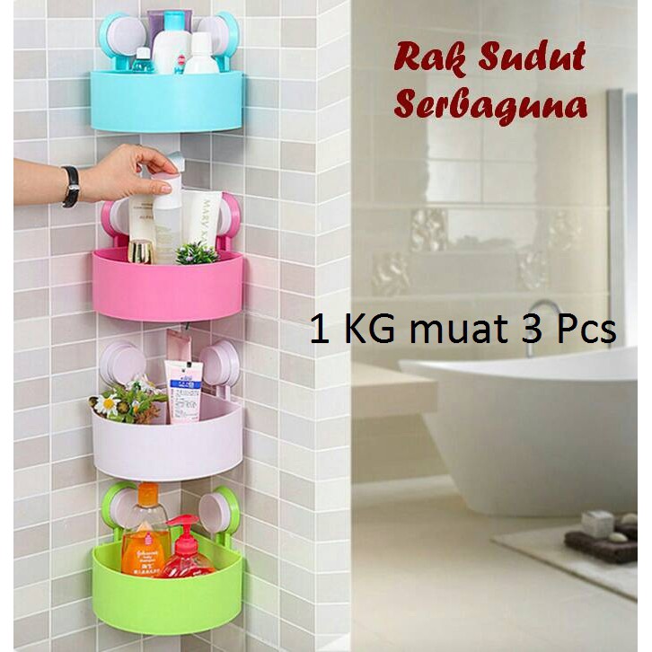 Jual Rak Sudut Serbaguna (Pasangnya tanpa paku, tanpa bor keramik ... Jual Rak Sudut Serbaguna (Pasangnya tanpa paku, tanpa bor keramik ...