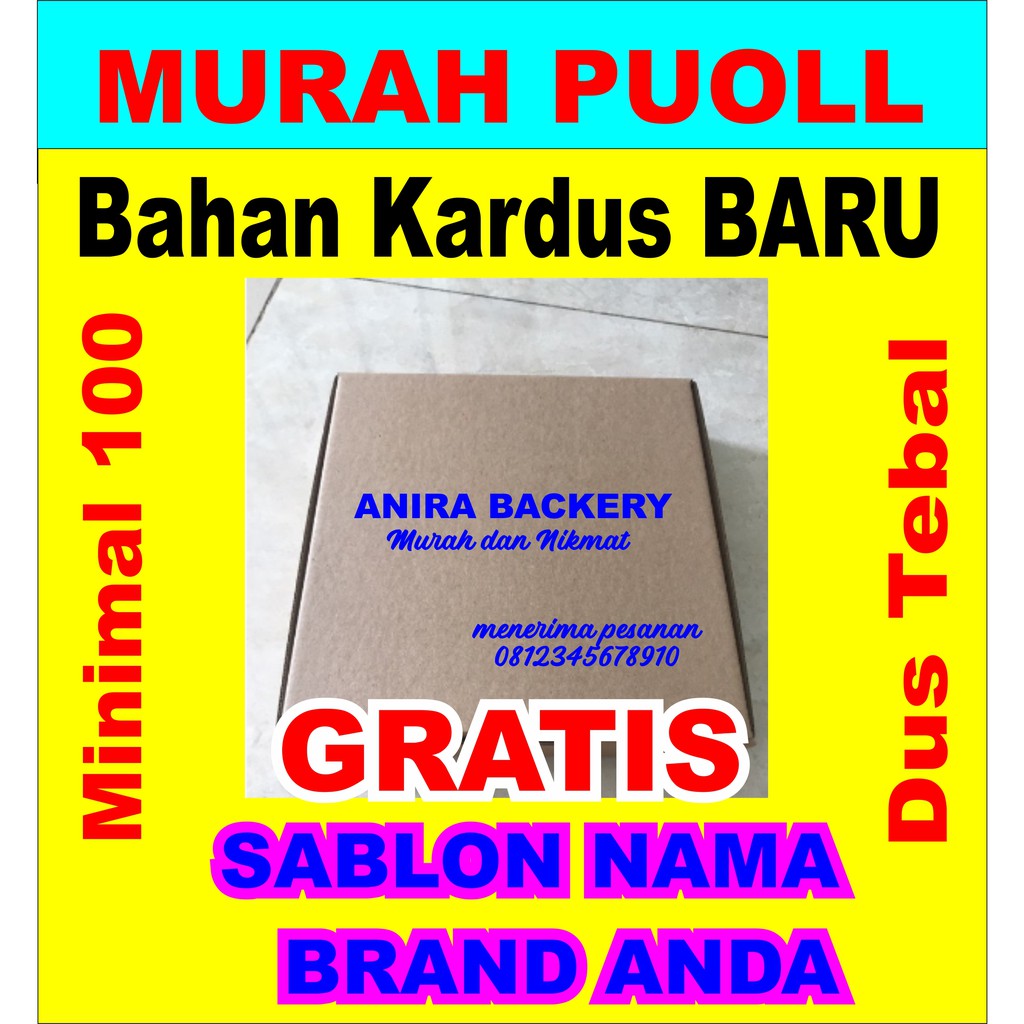 Jual BOX PACKAGING KARDUS MINI / DUS PACKING KECIL MURAH ukuran 20x20x5 ...