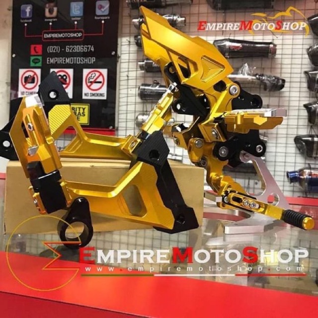 Jual Footstep CNC Ninja 250 Fi Z250 Set Depan Belakang | Shopee Indonesia