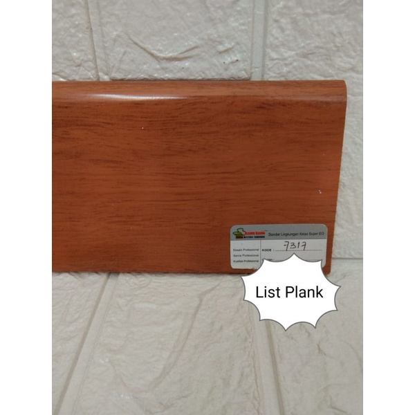 Jual plin pvc / list plank pvc / plint pvc isi 2.4 meter per batang ...
