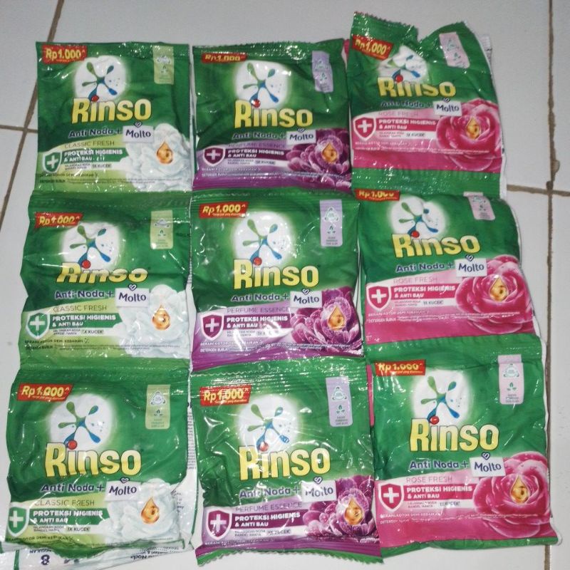 Jual rinso bubuk 1000an all variant (12sachet) | Shopee Indonesia