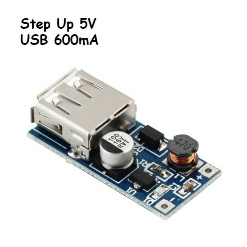 Jual USB DC Step Up 5V 600mA Input 0.9-5V Booster Charger Cas HP Module ...